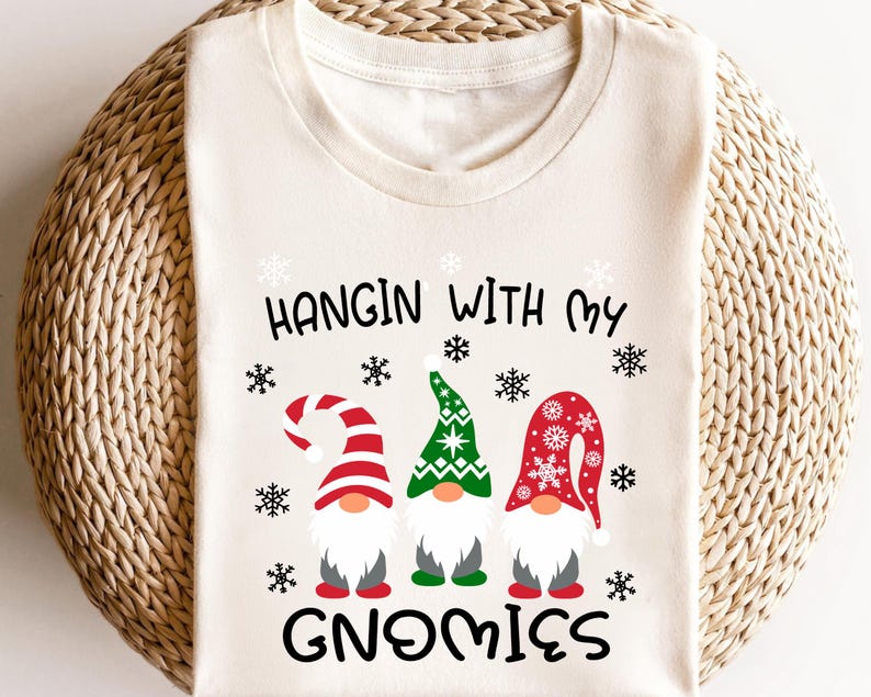 Christmas Gnomes Shirts Family Xmas Tshirt, Hangin With My Gnomies ...