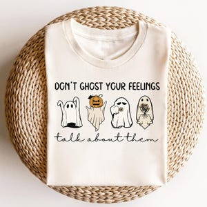Retro Funny Don't Ghost Your Feelings Mental Health Awareness School ...