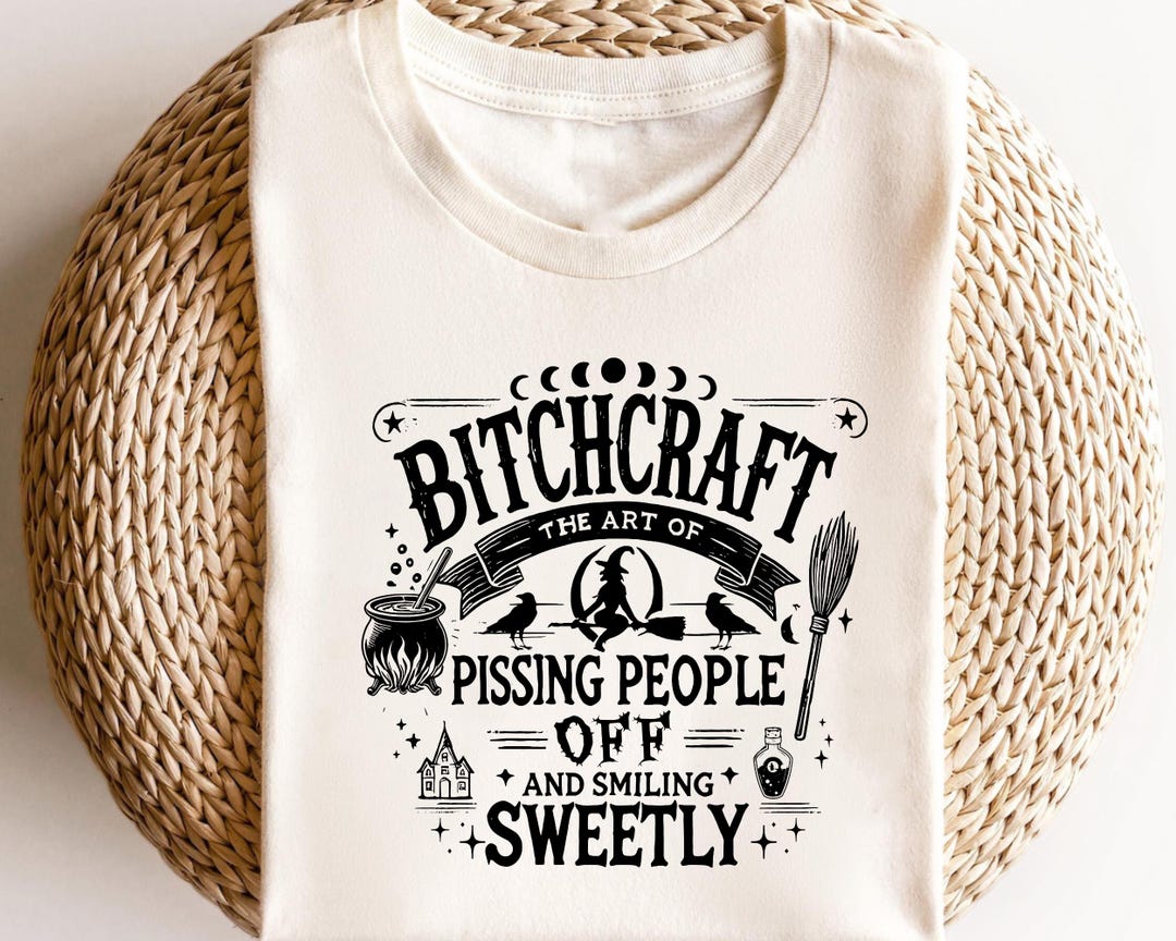Bitchcraft Shirts, Witchy Vibes Shirts, Gifts for Halloween Men Women ...