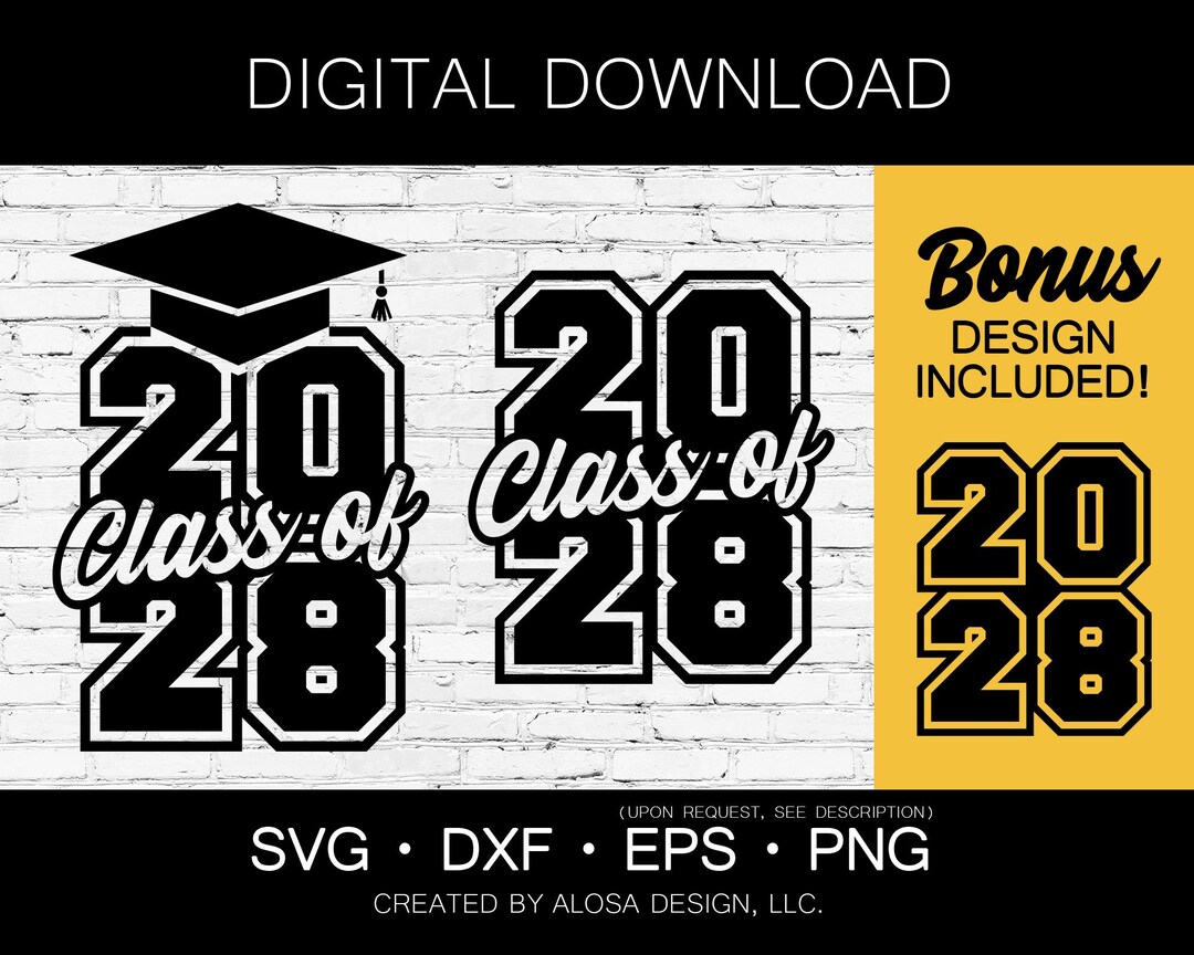 Class of 2028, Senior 2028 SVG, High School Graduation PNG, Senior Grad ...
