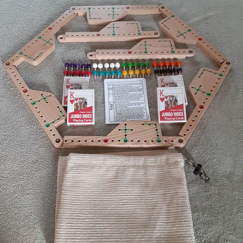 Wooden Board Game With Marbles - Etsy