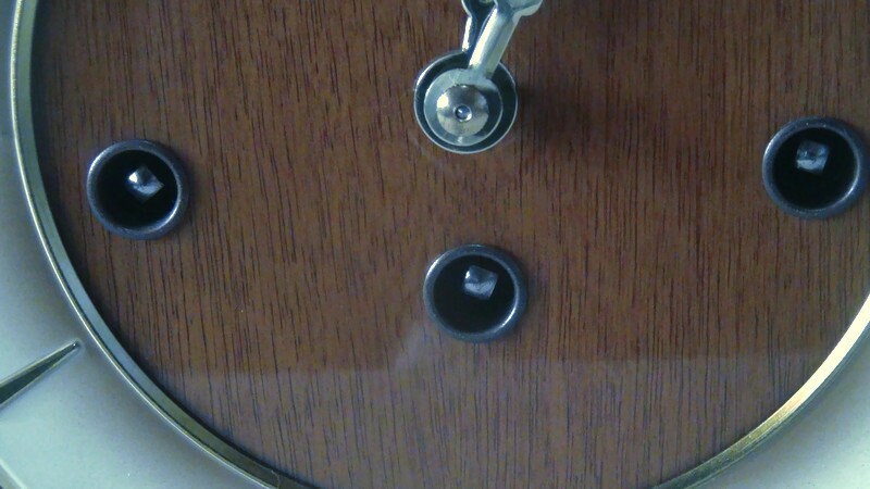 Original Vintage Hermle Germany Mantle Clock With Chimes, Polished ...