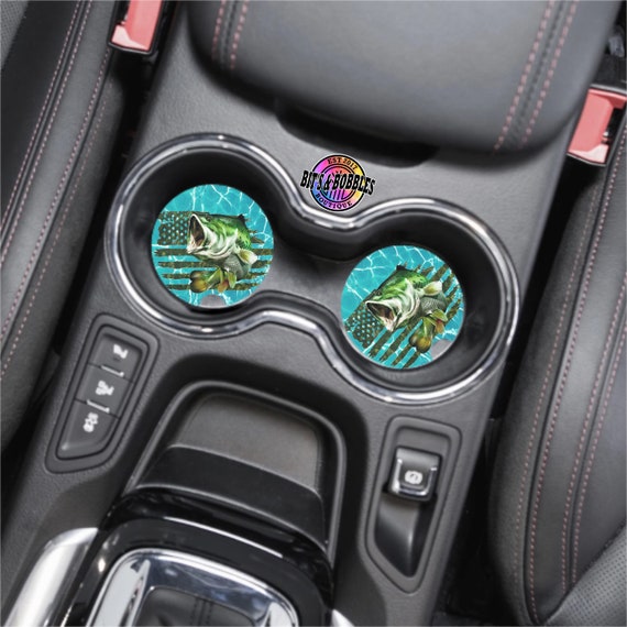 Bass Water Flag Fishing Car Coaster Png Digital - Etsy