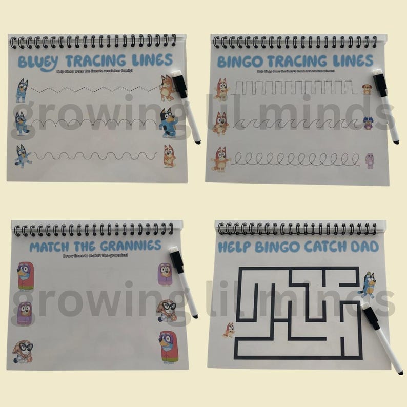 Bluey Busy Book, Toddler Busy Book, Quiet Book, Homeschool, Bluey ...