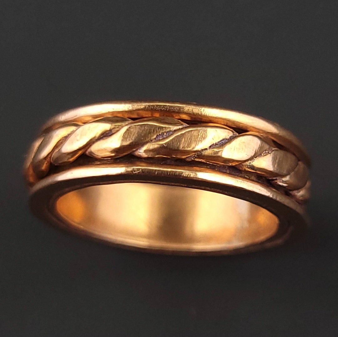 Handcrafted Copper Fidget Ring. Anxiety Ring. Spinner Ring - Etsy