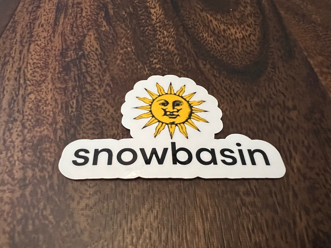Snowbasin Ski Resort Vinyl Printed Sticker - Peel and Stick - Etsy