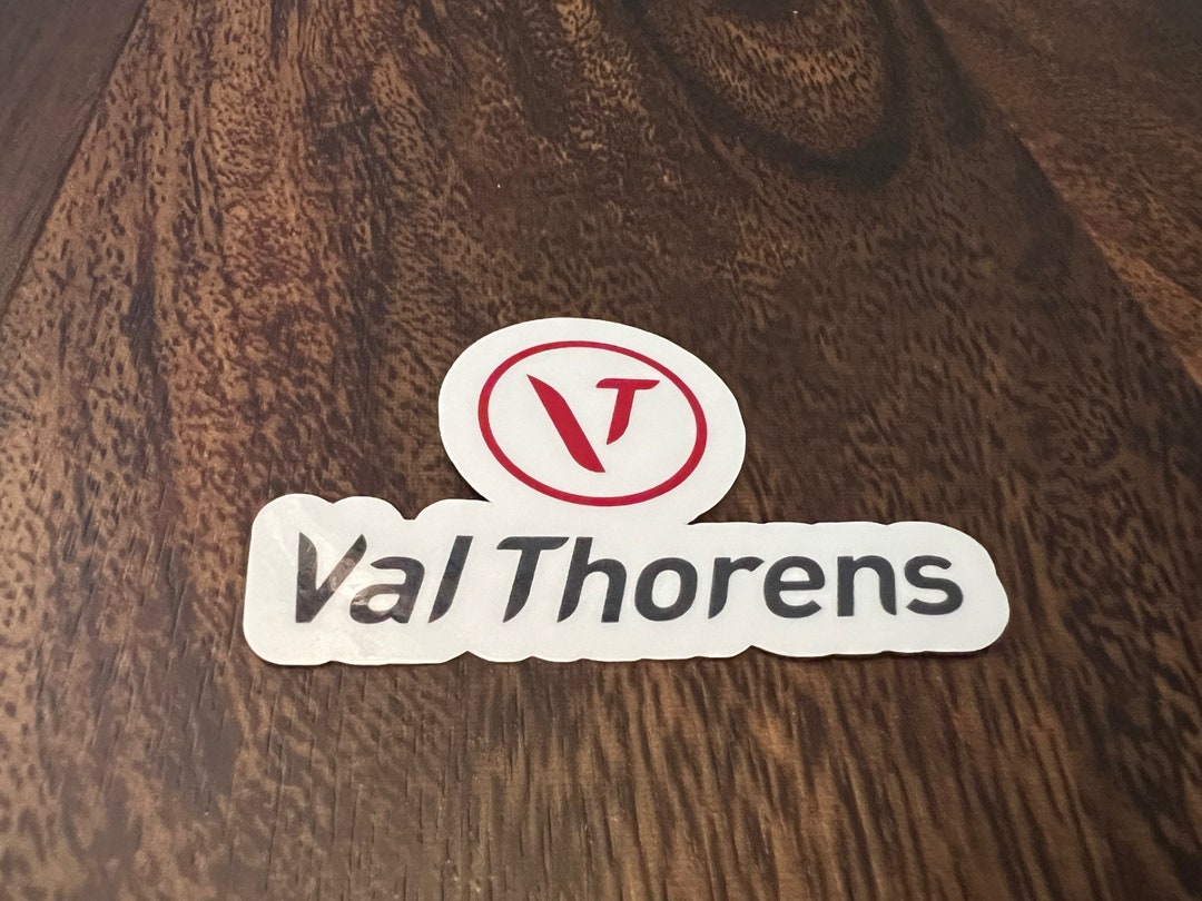 Val Thorens Ski Resort Vinyl Printed Sticker - Peel and Stick - Etsy