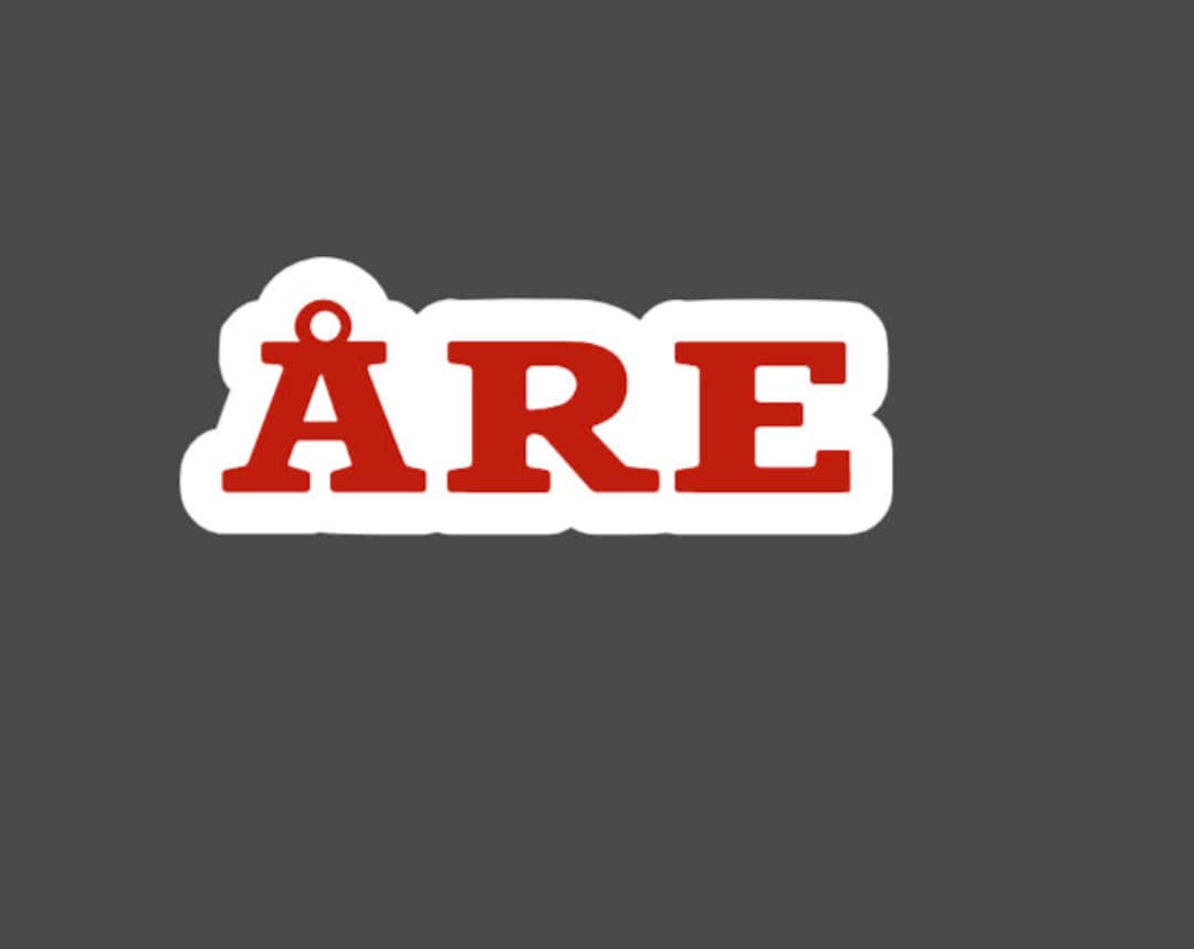 Are Åre Ski Resort Vinyl Printed Sticker Peel and Stick - Etsy