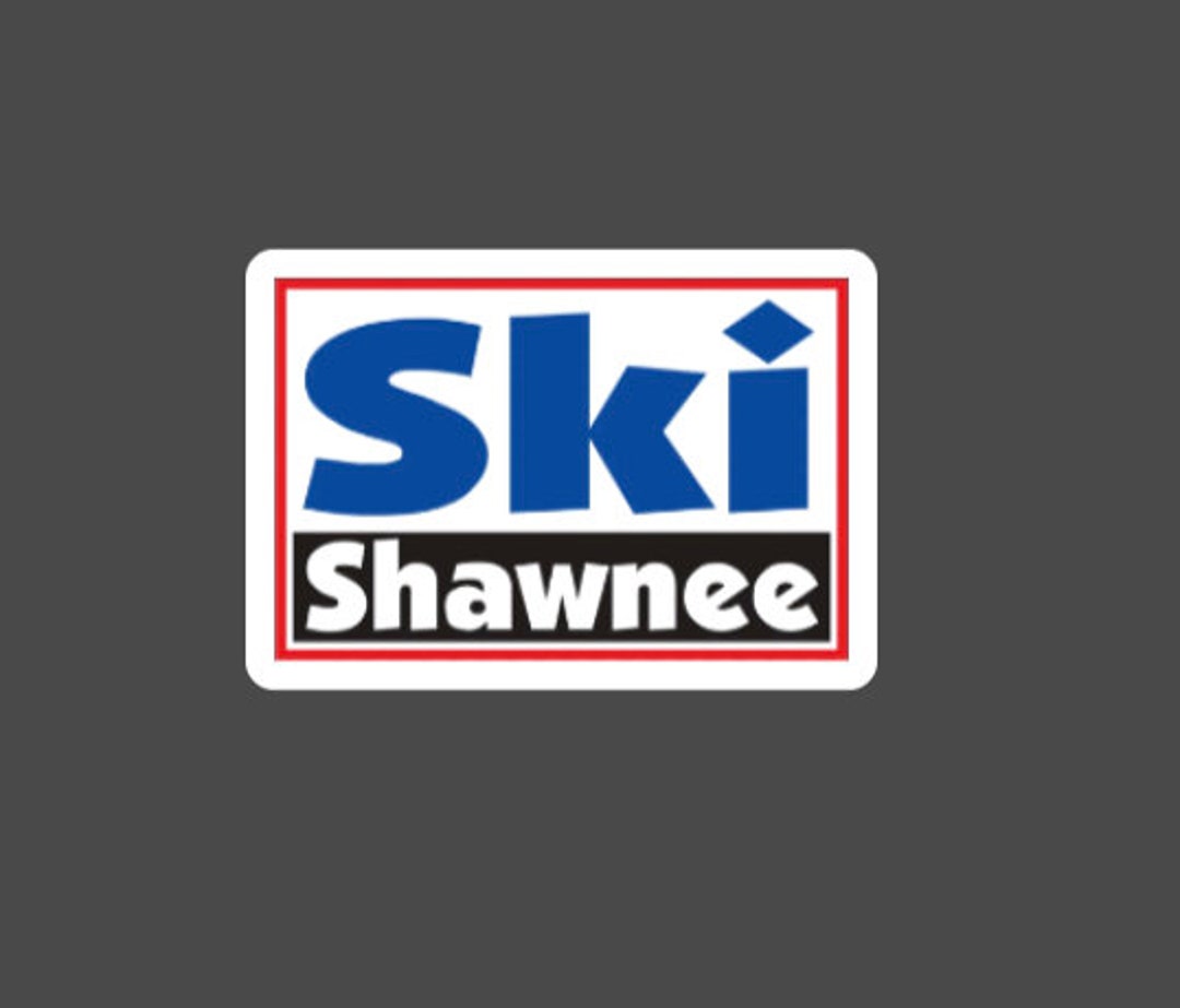 Ski Shawnee Ski Resort Vinyl Printed Sticker Peel and Stick - Etsy