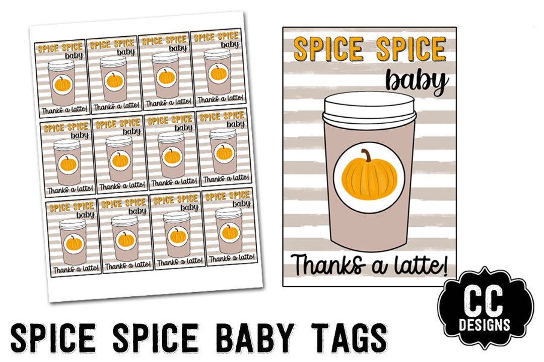 Printable Pumpkin Spice Tags Fun Spice Spice Baby Pumpkin Pun - Etsy