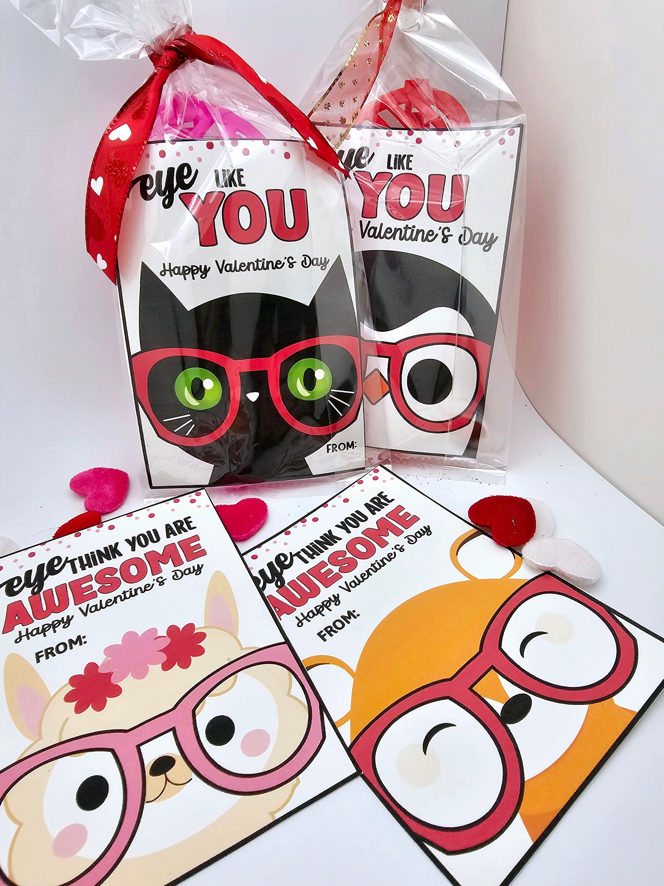 PRINTABLE Valentine Card for Eye Glasses Printable Valentine's Day ...