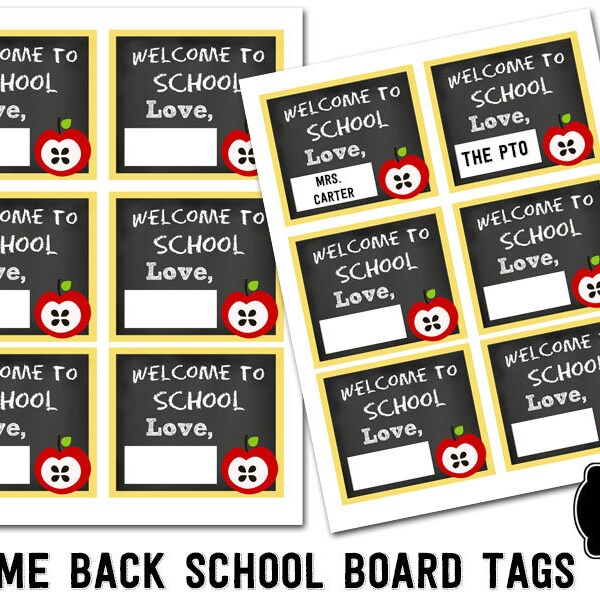 Chalkboard Tags - Etsy