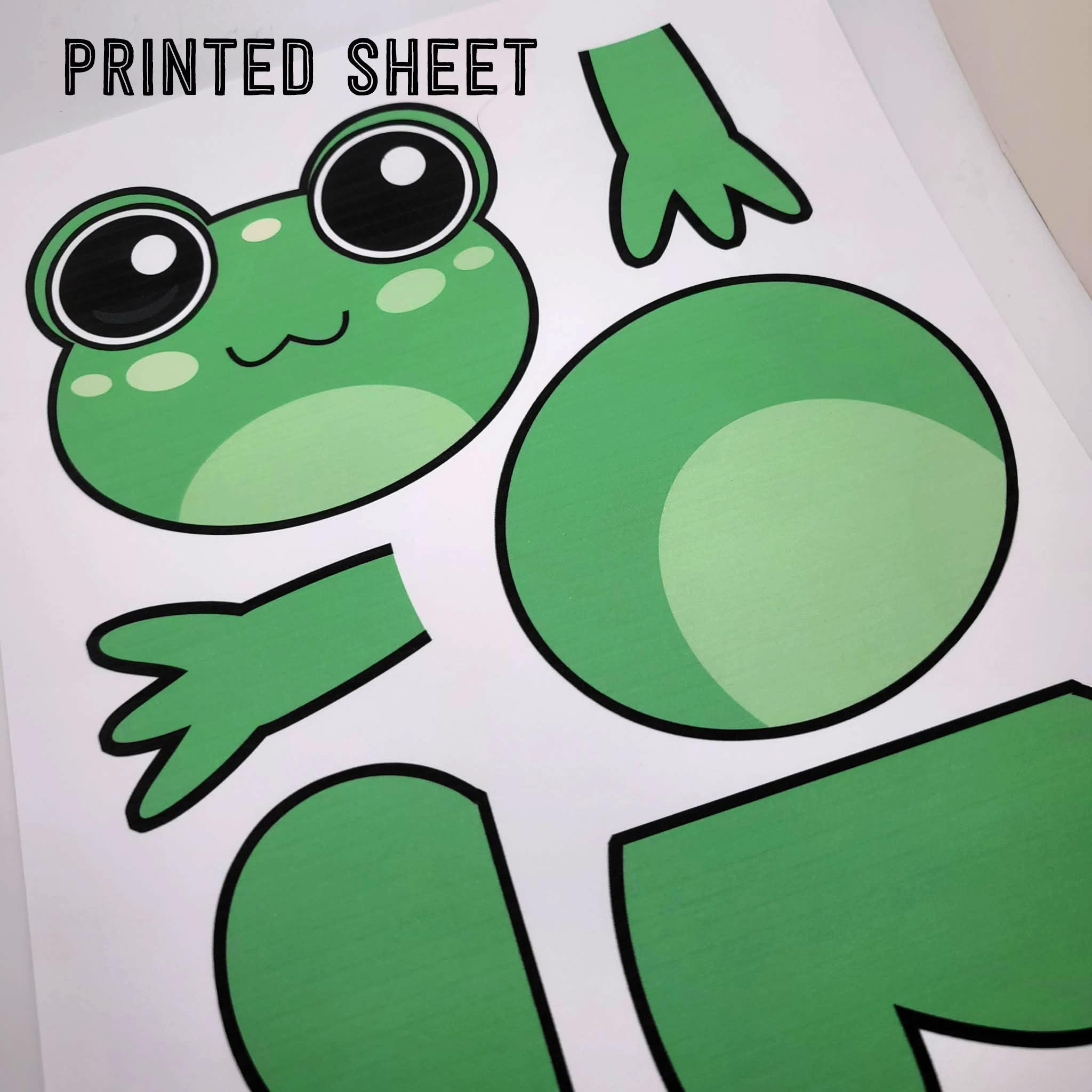 Build a Frog Craft Printable Frog Template Digital Download EASY PREP ...
