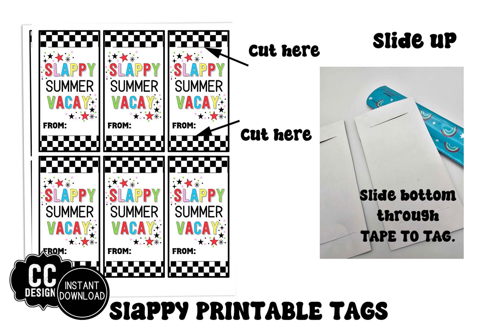 PRINTABLE Slap Bracelet Class Party Favor Kids Teacher PDF Slappy ...