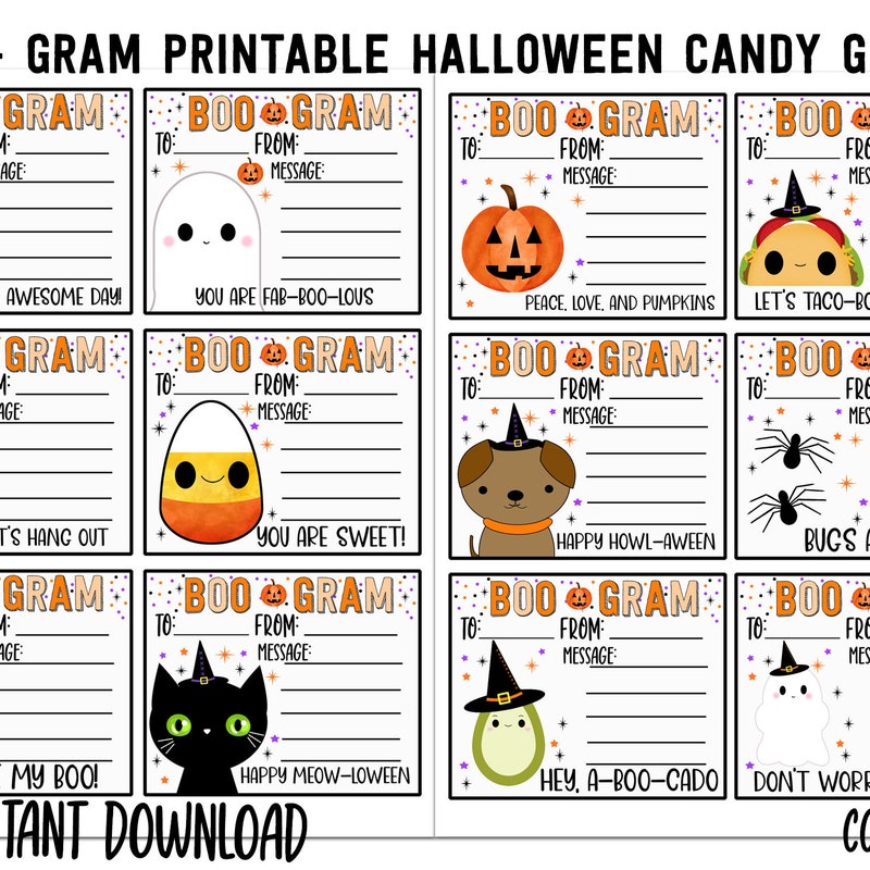 School Pta Boo Gram - Etsy