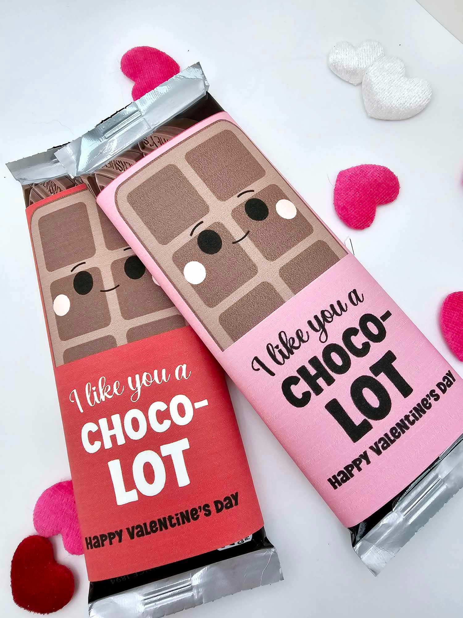 Valentine Printable Candy Bar Wrapper Cute Chocolate Bar for Class ...