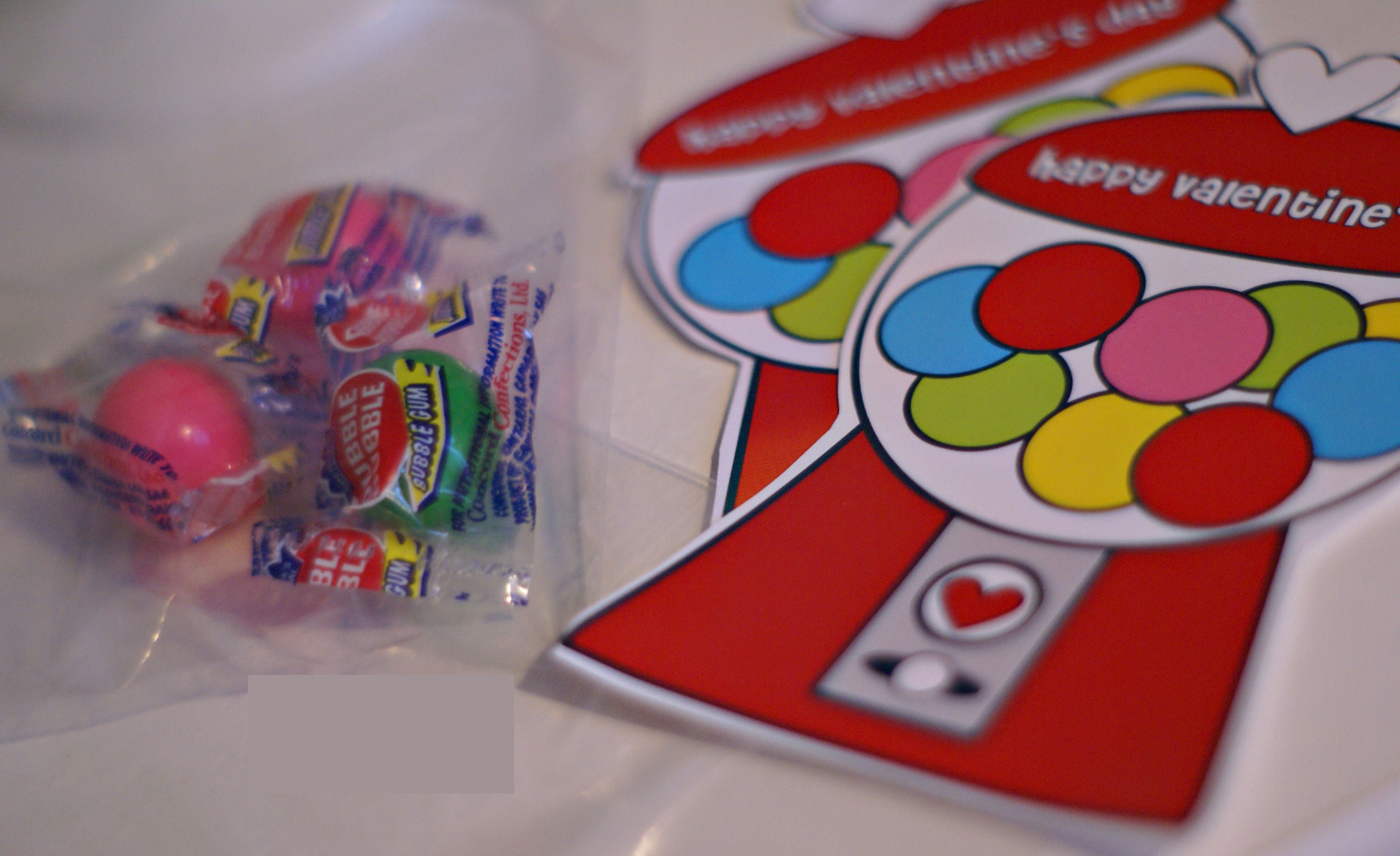 PRINTABLE Gumball Valentine Love Digital Favor Card Cut Out - Etsy