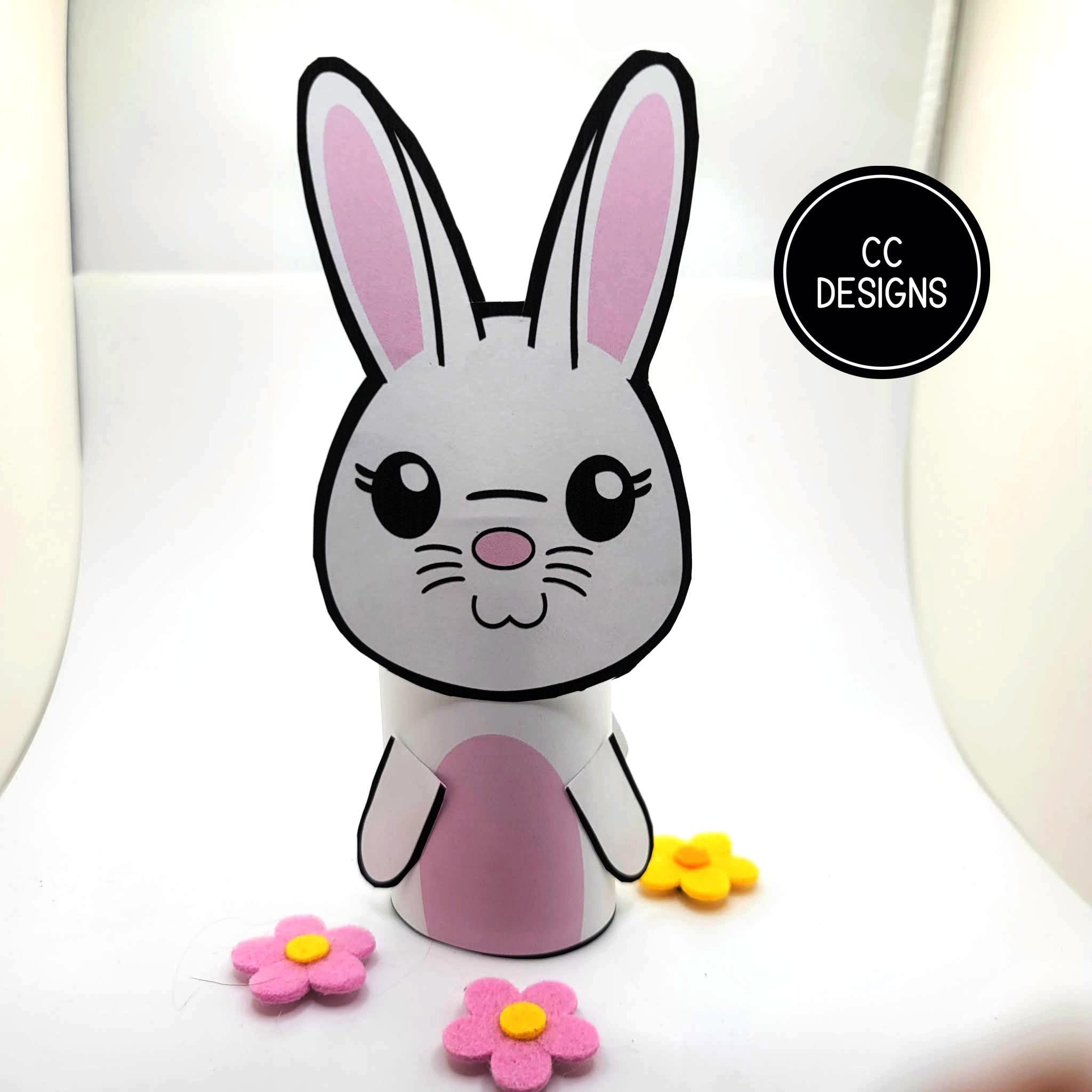Bunny Craft Printable | Toilet Paper Printable Craft Project | TP Roll ...