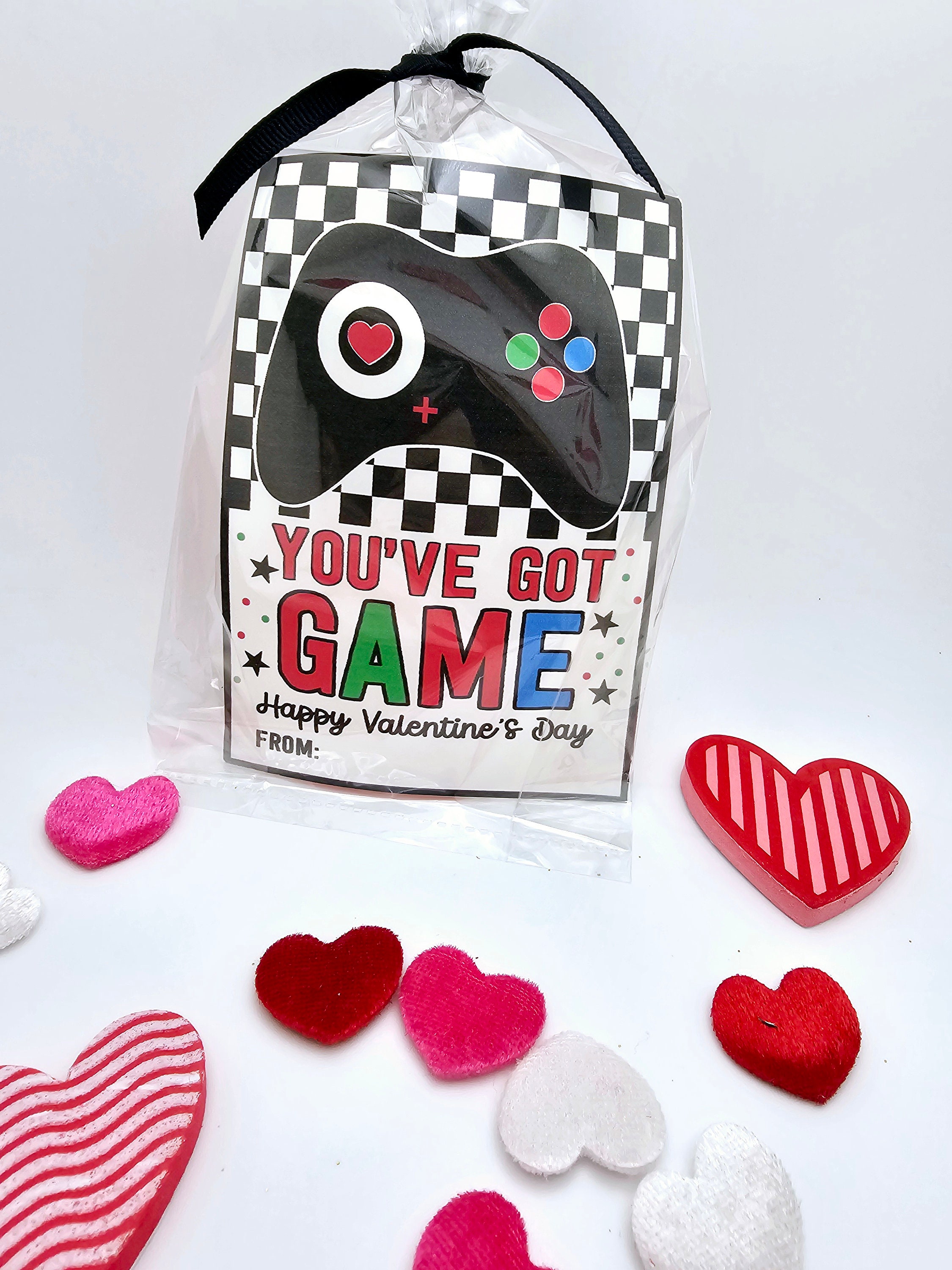 PRINTABLE Gamer Valentine Printable Valentine's Day Gamer Favor Treat ...