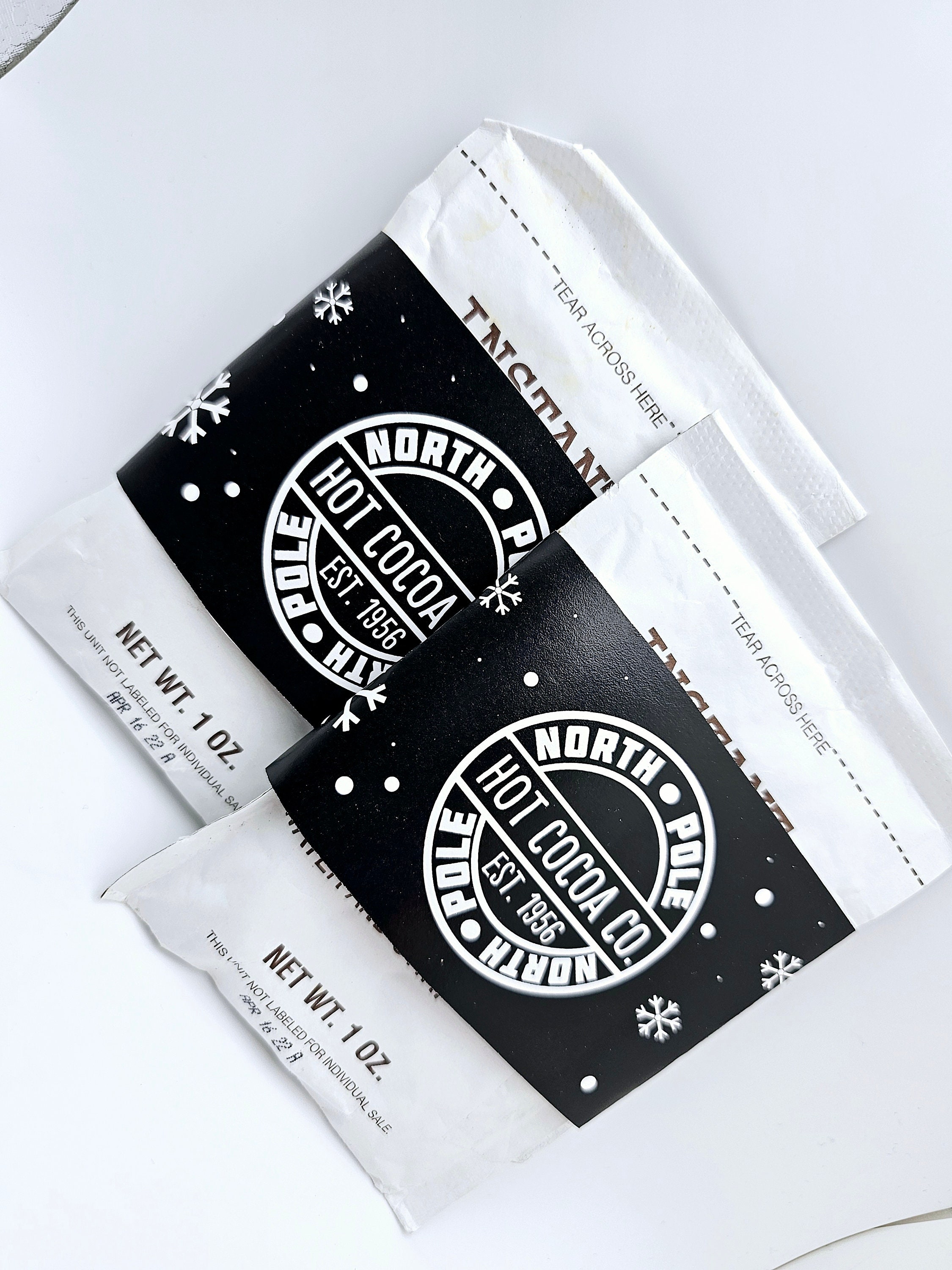 Hot Cocoa North Pole Hot Chocolate Christmas Instant Wrappers | Holiday ...