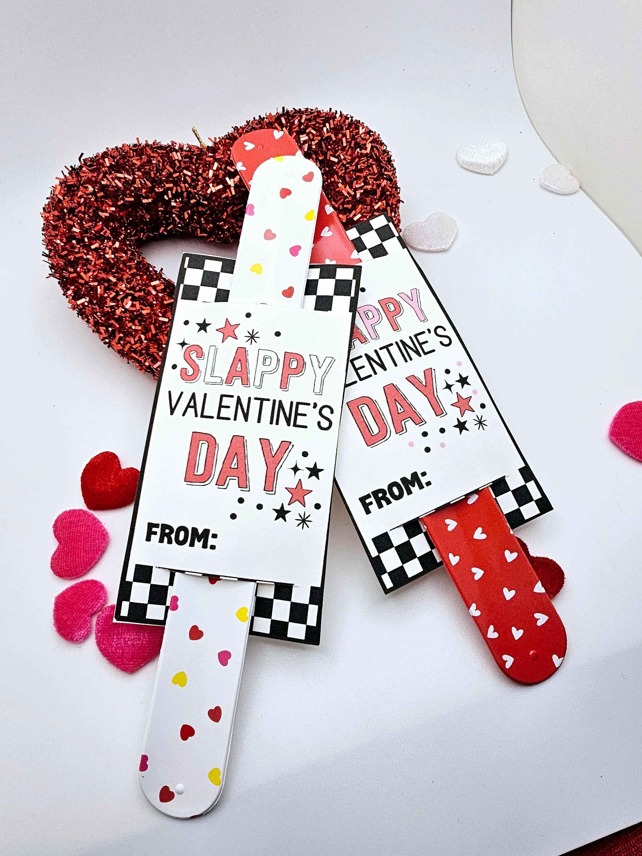 PRINTABLE Bracelet Valentine Printable Slap Bracelet Valentine's Day ...