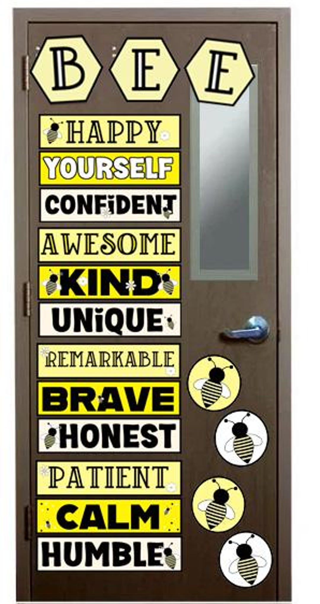 Bee Bulletin Board Door Kit Back to School Class Decor for Teachers Bee ...