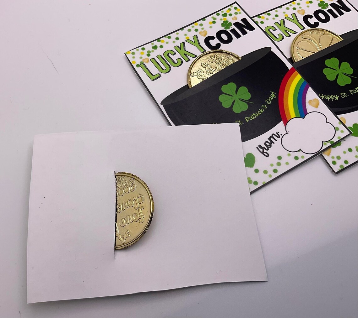 Printable Lucky Coin Class Party Favor Happy St. Patrick's - Etsy