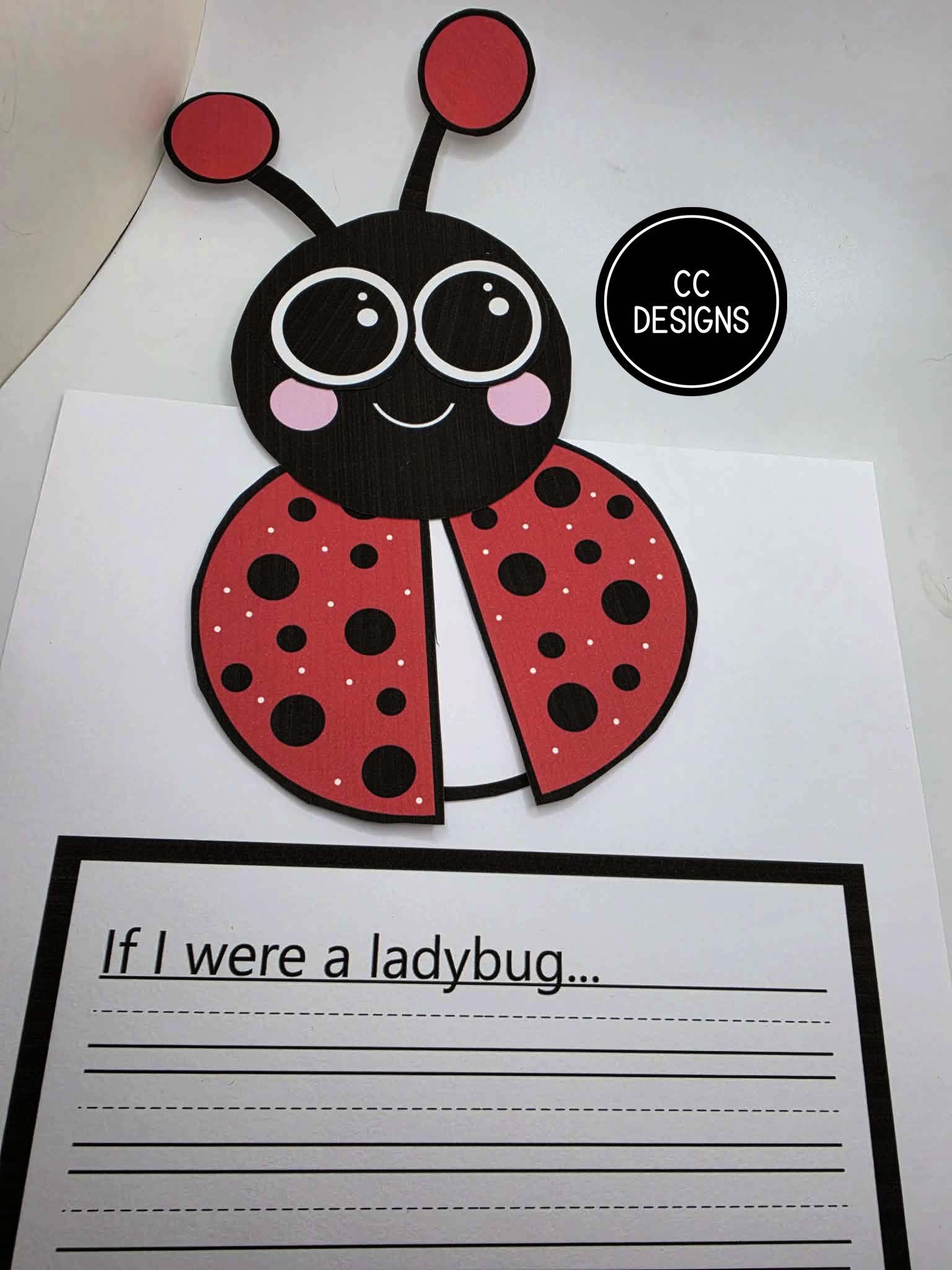 Ladybug Craft Printable Ladybug Template Spring Activity for Bugs - Etsy