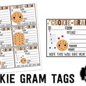PRINTABLE Cookie Grams PTO Classroom Tags Cookie Sale Tags Classroom ...