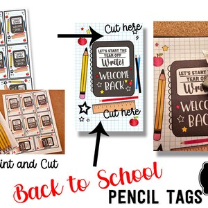 Back to School Pencil Toppers Welcome Back School Pencil Topper Favor ...