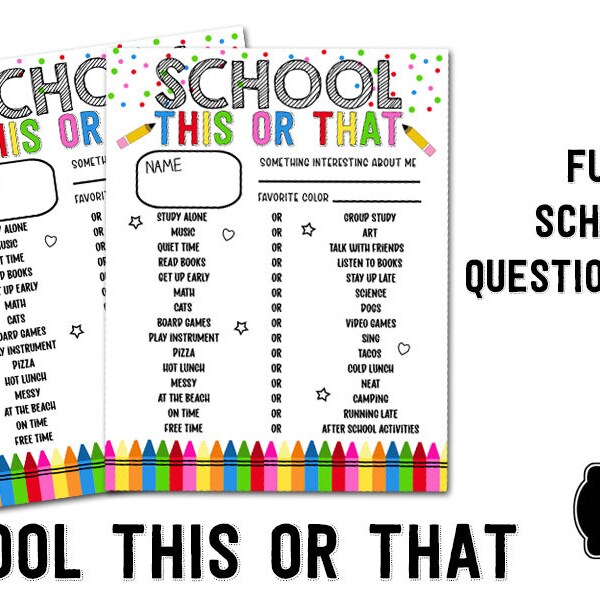 Funny Teacher Questionnaire - Etsy UK