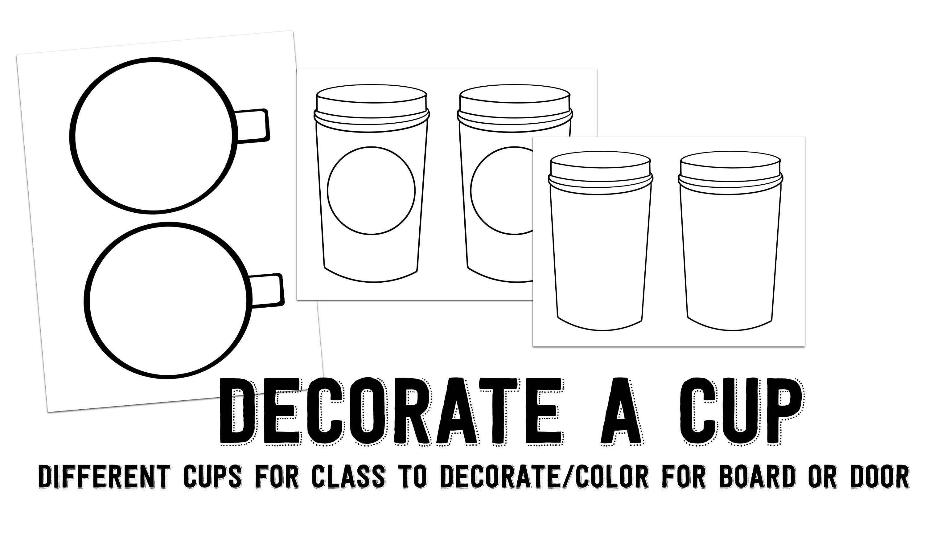 PRINTABLE Latte Love Coffee Door Bulletin Board Teacher Room Decor ...