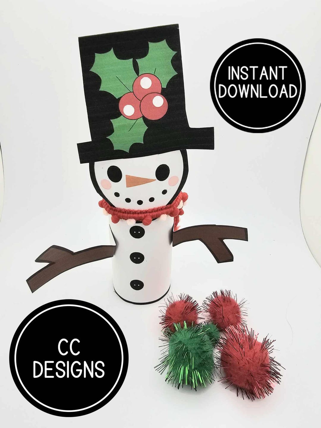 Snowman Holiday TP Roll Paper Craft Project School Homeschool Project ...