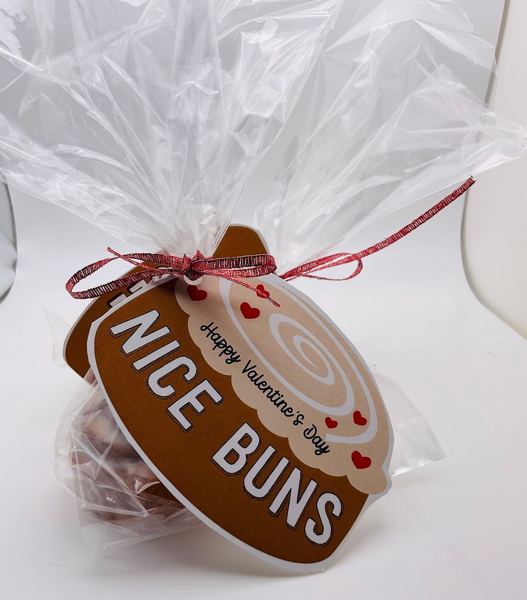 PRINTABLE Valentine Cinnamon Roll Nice Buns Card Fun Pun Roll Treat Cut ...