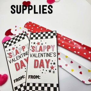 PRINTABLE Bracelet Valentine Printable Slap Bracelet Valentine's Day ...