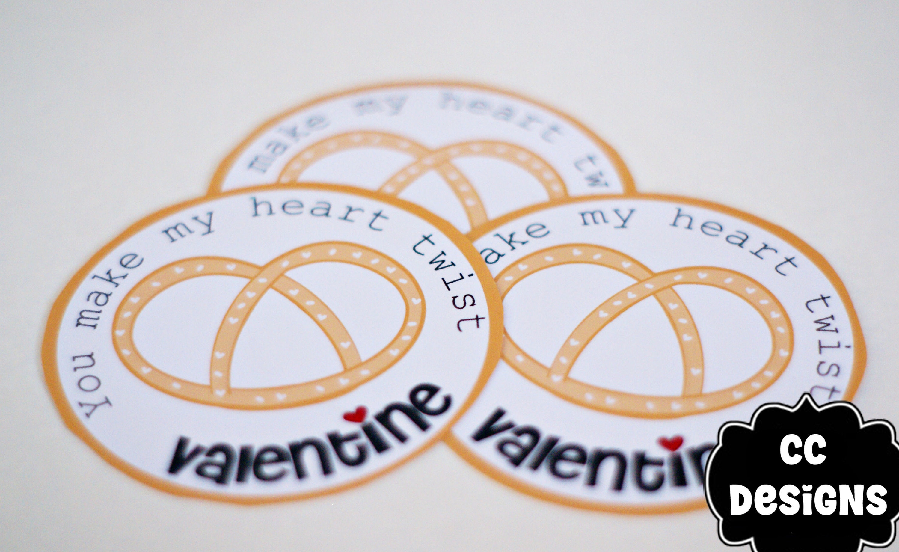 PRINTABLE Pretzel Valentine Card for Kids Children's Classroom Card ...