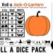 Halloween Games for Kids Roll A Dice Jack O Lantern Game I Classroom ...