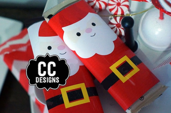 PRINTABLE Santa Love Candy Bar Label Candy Favor Wrap Instant | Etsy