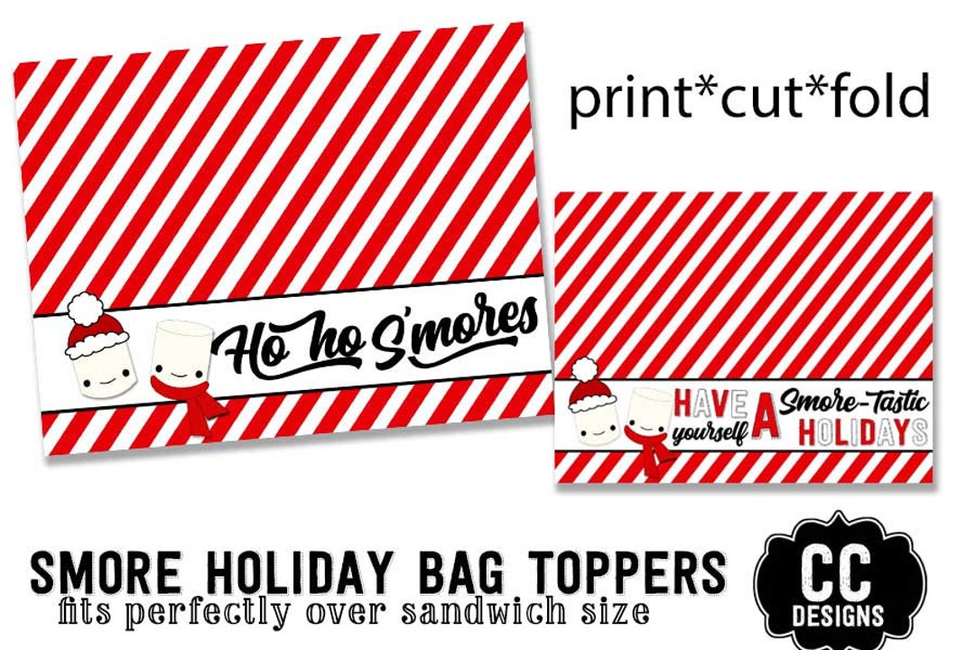 PRINTABLE - Smore Tastic Bag Toppers Ziploc Bag Topper Treat Bag ...