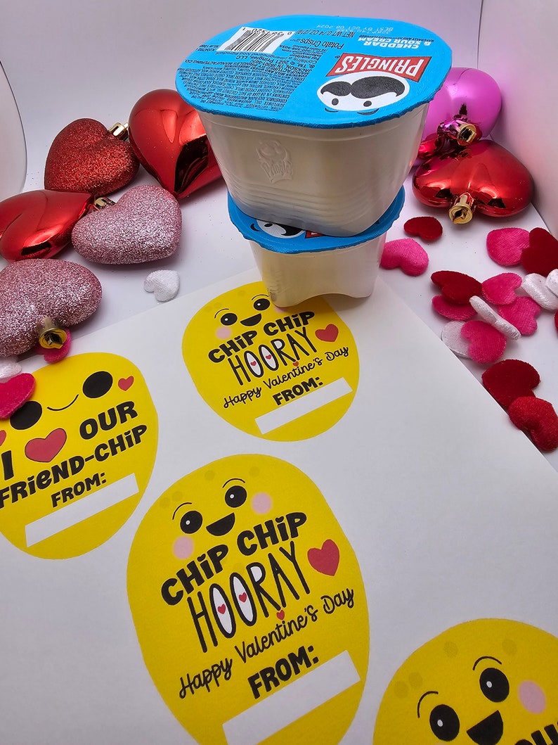Valentine Printable Pringle Chips Can Printable Favor Tags Fun ...