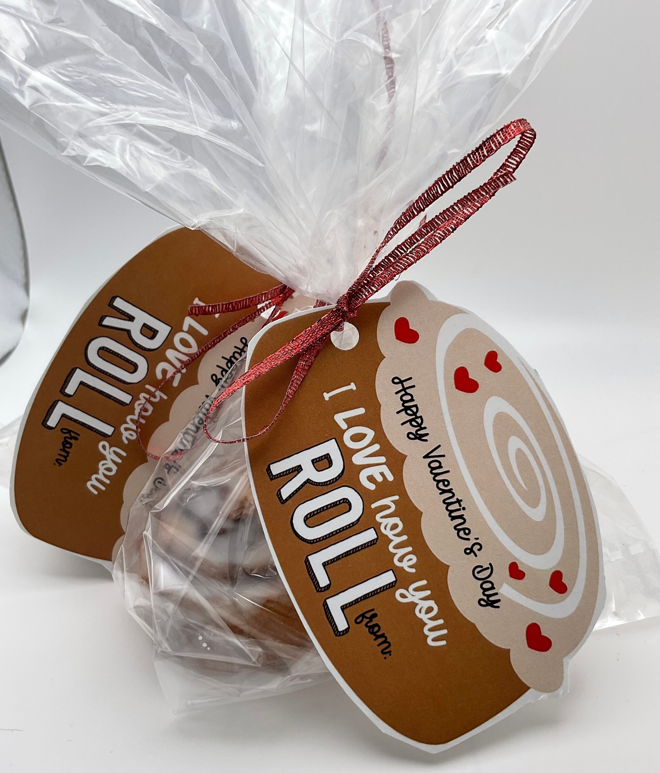 Printable Cinnamon Roll Valentine Card Cut Out Art Template Project ...