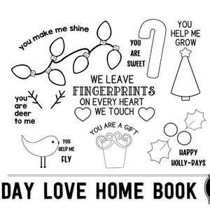 Holiday Christmas Build a Book Fun Kids Activity Keepsake Project Craft ...