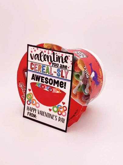 PRINTABLE Christmas Cereal Tags for Small Boxes or Bags of Cereal ...