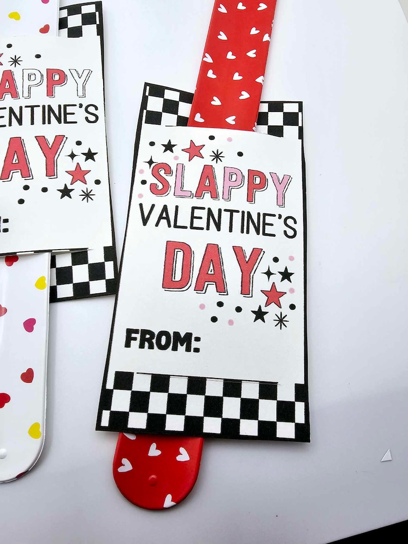 PRINTABLE Bracelet Valentine Printable Slap Bracelet Valentine's Day ...