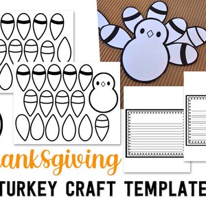 Turkey Printable Craft Printable Turkey Template Coloring Craft Paper ...