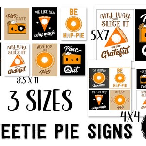 Thanksgiving Sweetie Pie Signs Bulletin Board Office Home - Etsy