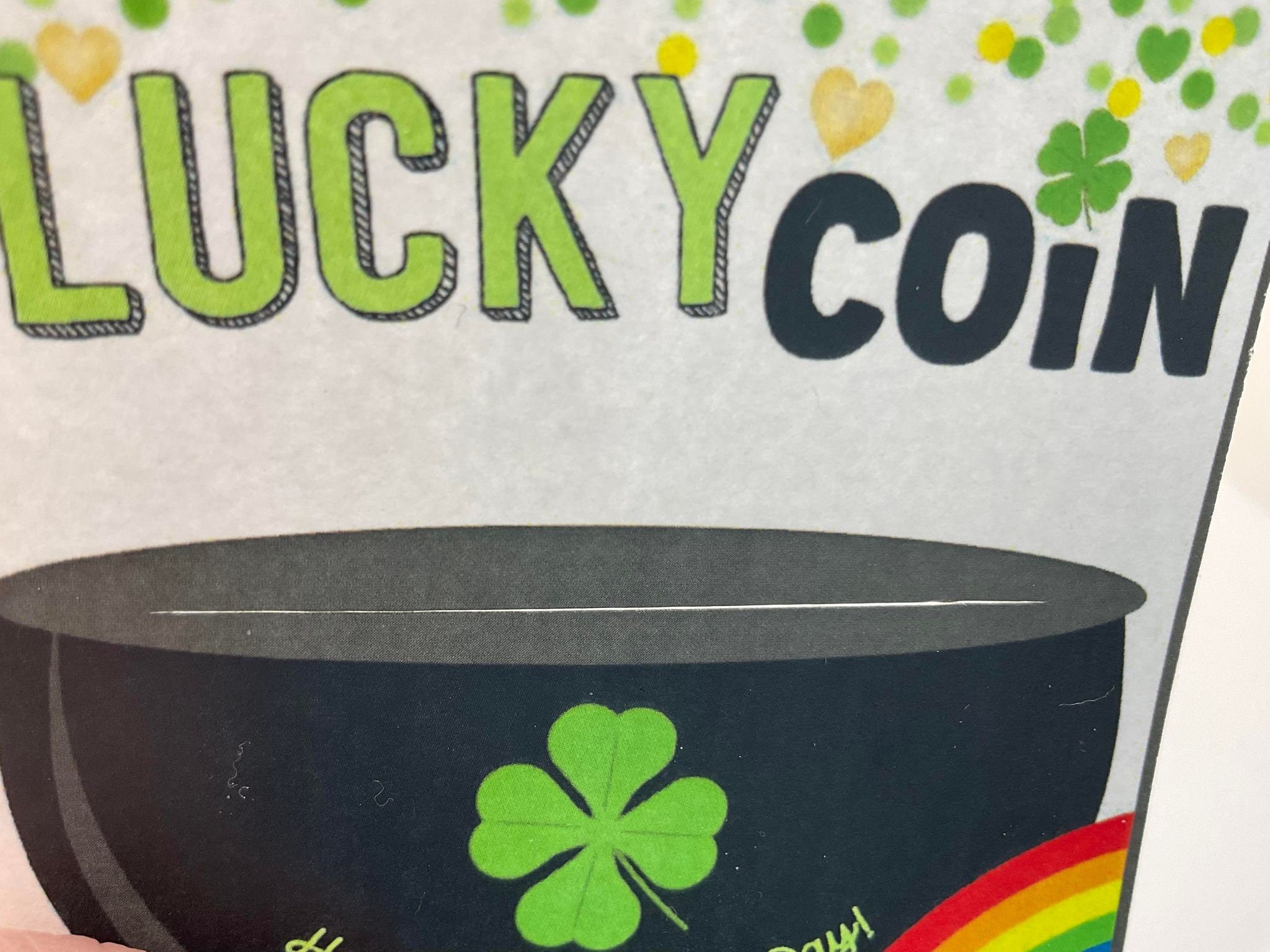 Printable Lucky Coin Class Party Favor Happy St. Patrick's Day Lucky ...