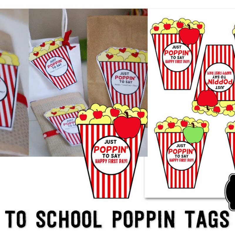 Popcorn Back to School - Etsy