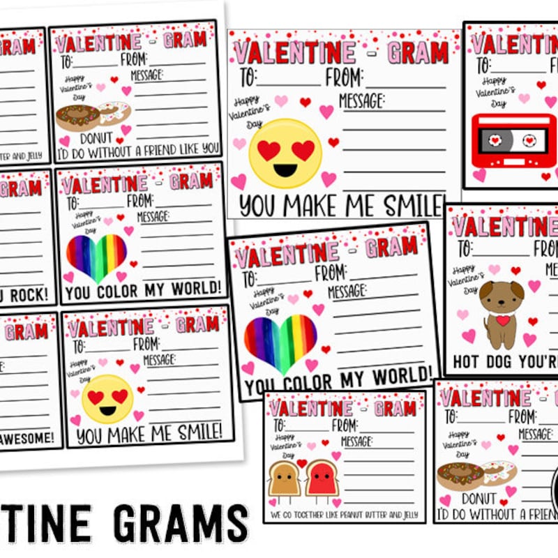 Valentine Candy Printable - Etsy
