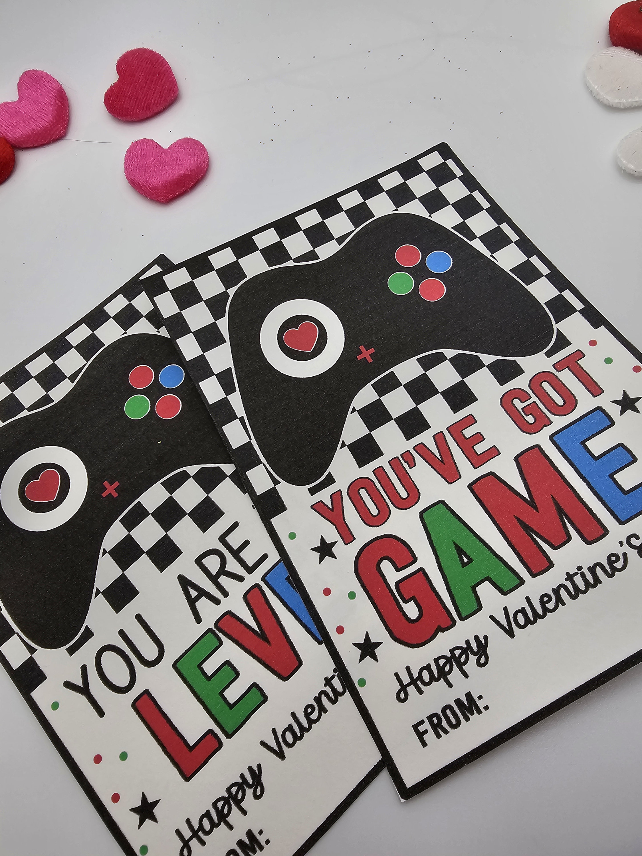 PRINTABLE Gamer Valentine Printable Valentine's Day Gamer Favor Treat ...